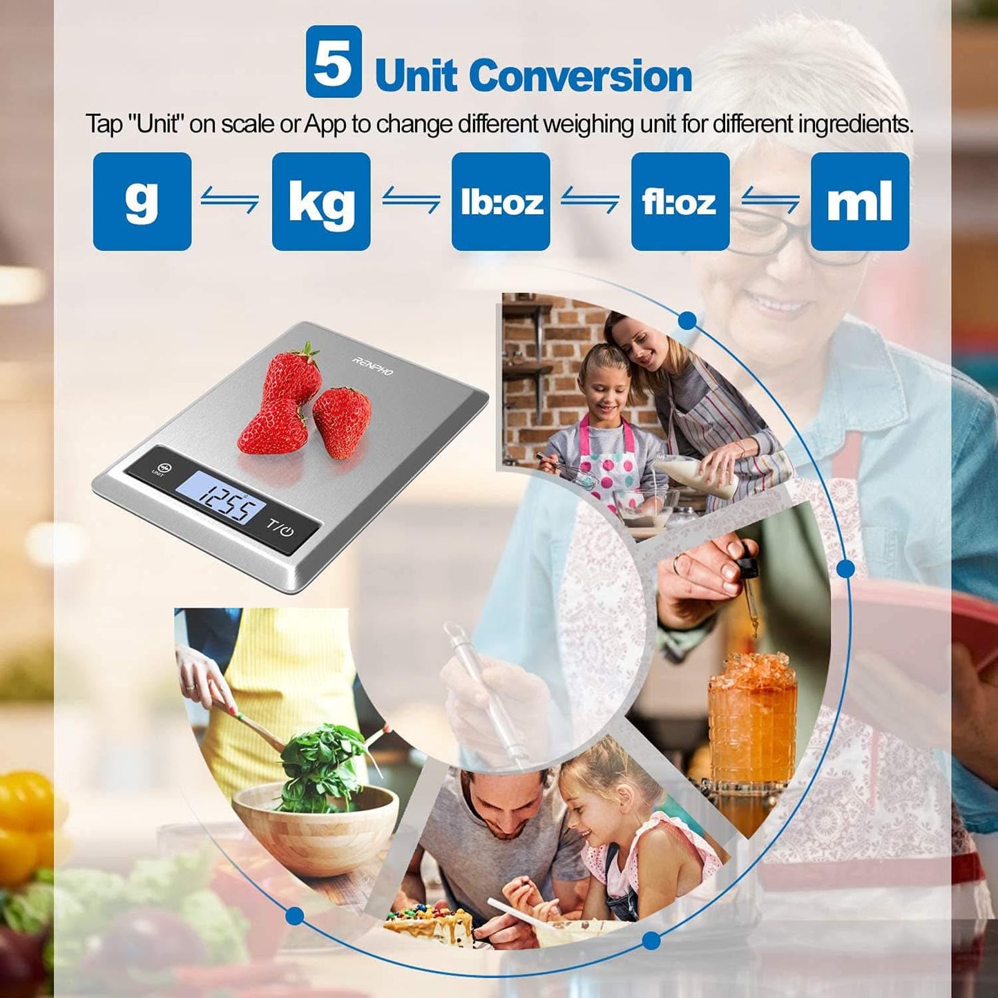 Calibra 1 Smart Nutrition Scale (Silver) – RENPHO US