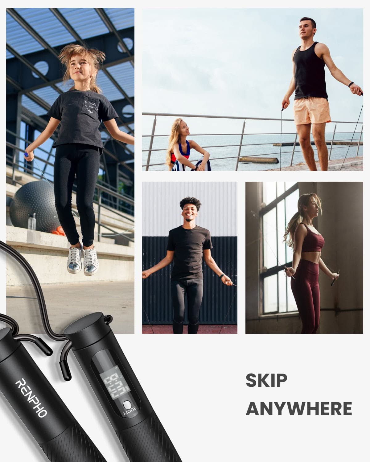 RENPHO Cordless Jump Rope - Tracking Your Fitness With App - Built For ...